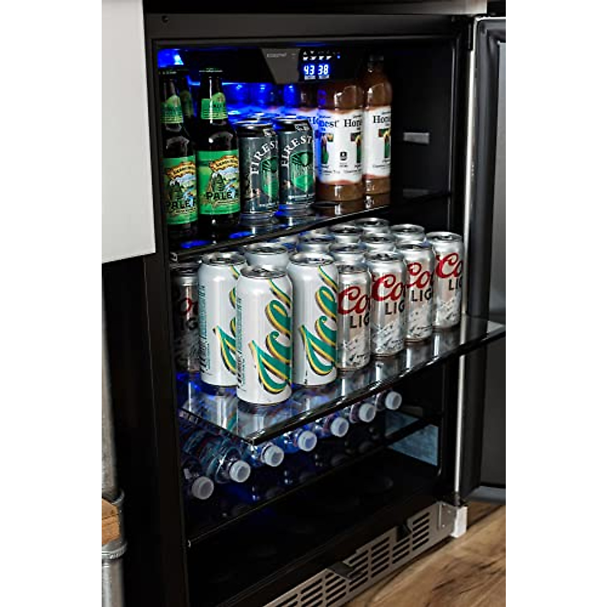EdgeStar CBR1501SLD 5.49 Cu. Ft 142 Can Built-in Stainless Steel Beverage Cooler