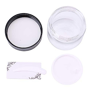 2 oz Round Glass Jars (12 Pack) - Empty Cosmetic Containers with Inner Liners, black Lids and Glass Sample Jars with lables (4 Each Transparent, Amber, Cobalt Blue) by THETIS Homes