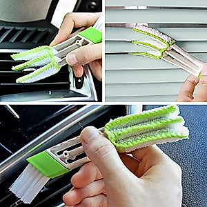 GOH DODD Car Detailing Kit, 23 Pieces Detailing Brush Set Car Interior Detailing Kit for Wash Cleaning Wheels, Interior, Exterior, Leather, Dashboard, Air Vents, Emblems