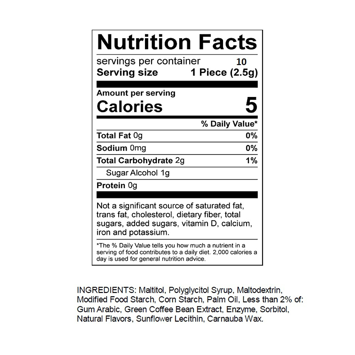 Mouth Off Breath Freshening Fast Dissolving Sugar-Free Gum, Refreshing Peppermint