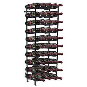 Sorbus Wine Rack Freestanding Floor - Wine Bottle Holder Holds 40 Bottles of Wine - 40 Bottle Capacity Wine Storage for Any Bar, Wine Cellar, Kitchen, Dining Room