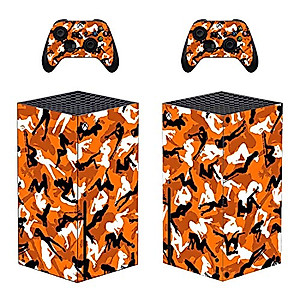 FELIPE SEIJI KUBA Vinyl Skin Sticker Cover Decal for Microsoft Xbox Series X Console and Remote Controllers multi color HD Printing