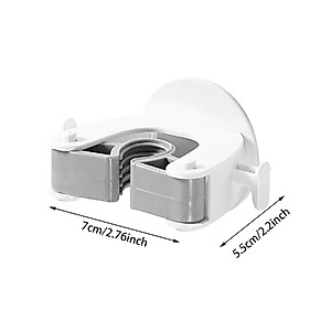 Pilarmuture 4Pcs Broom and Mop Holder,Wall Mounted Garden Tool Rack Organizer,Anti Slip Broom Hanger,Self Adhesive Mop Holder Wall Mount for Laundry Room Kitchen Closet Garage Decor