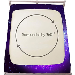 Mkikejoy Dreamy Unicorn Full Size Sheet Sets for Girls Fitted Sheet and Pillowcase Unicorn Stars Fitted Sheet Set Kids Teens 3 Piece Bedroom Decorative