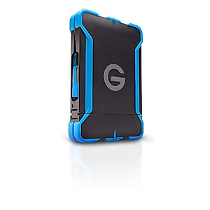 G-Technology 1TB G-DRIVE ev ATC Portable External Hard Drive with tethered USB 3.0 cable - All-Terrain Drive Solution - 0G03614-1