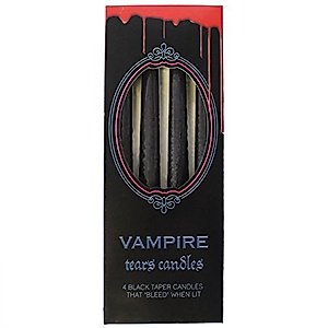 Taper Candles ~ Gothic/Halloween ~ Vampire TEARS ~ Set of 4 ~ Drip Red When Lit