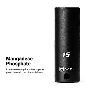 Capri Tools 13 mm Deep Impact Socket, 3/8-Inch Drive, 6-Point, Metric