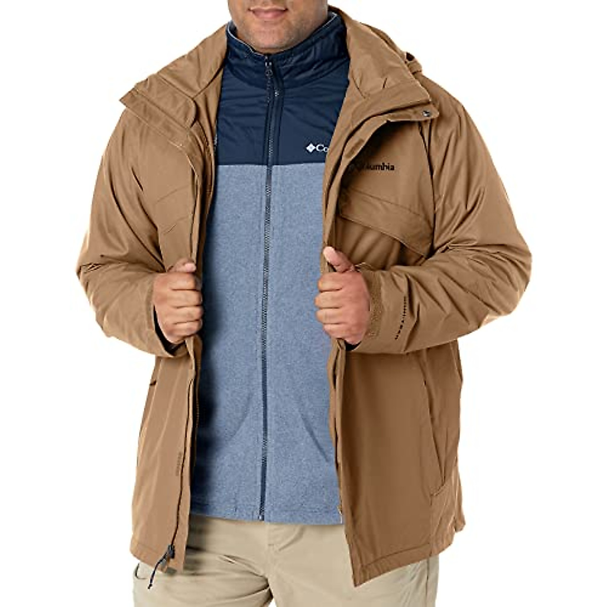 Columbia Men’s Bugaboo Ii Fleece Interchange Winter Jacket, Waterproof & Breathable