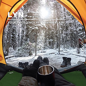 Almighty Equip:LYN All-Weather Heavy Duty Solar Emergency Survival Blanket-1.16lbs,Reflective Space Thermal Infrared-Blocked Insulated from Mylar/Foil for Rescue,Backup,Camping,Hiking,Trap,Snow&Pet