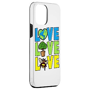 iPhone 12 Pro Max Earth Love Trees And Nature Love Bees Earth Science Case