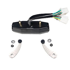 WHALETAIL Universal Motorcycle Speedometer Mount 304 Stainless Steel Speedometer Bracket with Screw Nuts and Rubber Pads