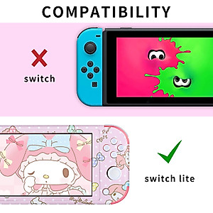 DLseego Switch Lite Skin Cute Animals Pattern Full Wrap Skin Protective Film Sticker Design for Switch Lite-Melody