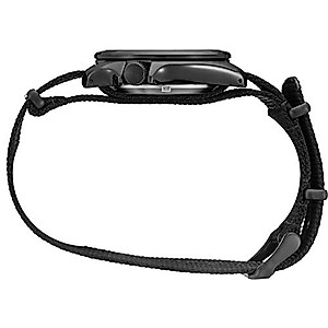 SEIKO Men's 5 Sports Stainless Steel Automatic Watch with Nylon Strap, Black, 22 (Model: SRPE69)