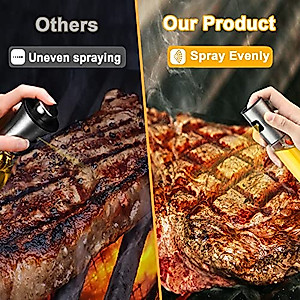 Bestdin Oil Sprayer for Cooking, 2 Pack Olive Oil Sprayer, ‎ 100ml Olive Oil Spray Bottle for Air Fryer, Food-Grade Oil Mister Used for Kitchen, BBQ, Salad, Baking, Roasting.
