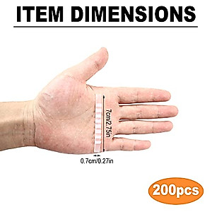 200pcs Non-Slip Hanger Grips Stickers, Silicone Gripper Tape for Hanger, Silicone Hanger Grips Adhesive Backing, Clothes Hanger Strips with Fins, Silicone Grippers