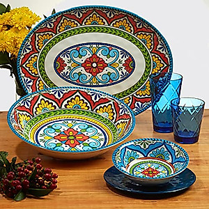 Certified International Seville 22 oz. Melamine All Purpose Bowl, Set of 6, Multicolor