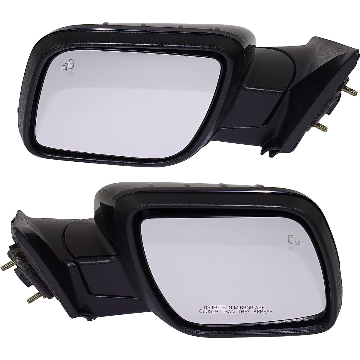 Kool Vue Driver & Passenger Side Power Heated Mirrors for Ford Explorer 2016-2019 Manual Fold With Signal Light, Blind Spot Monitor & Puddle Lamp; Without Memory & Auto-Dimming Paintable