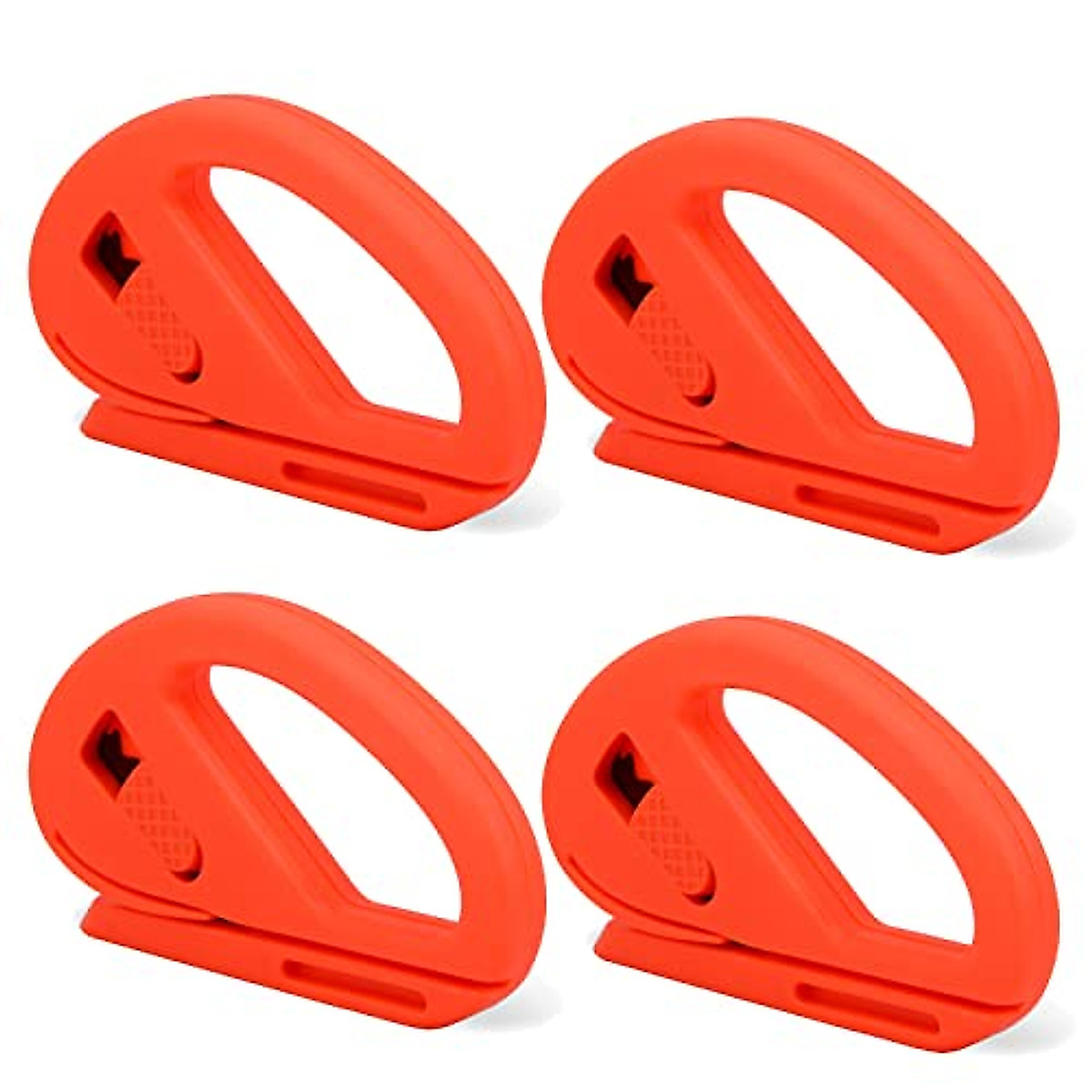 FOSHIO 4Pack Wrapping Paper Cutter, Zippy Safety Cutter Utility Knives for Window Tinting Kits, Present Paper Wrapping, Films, Vacuum Bags, Sticker Cutting (Red)
