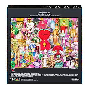 2-Pack of 1000-Piece Jigsaw Puzzles, for Adults, Families, and Kids Ages 8 and Up, Perfume Bottles and Craft Beer Bottles