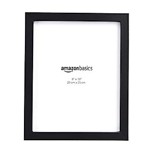 Amazon Basics Rectangular Photo Picture Frame, 8" x 10", Pack of 5, Black