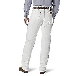 Wrangler Men's 13MWZ Cowboy Cut Original Fit Jean, White, 36W x 30L