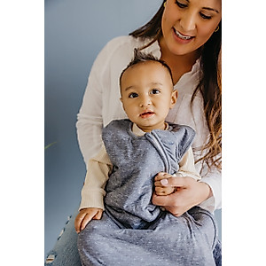Copper Pearl Sleep Sack: Warm and Cozy Baby Bag in a Variety of Trendy Designs, Safe Alternative to Blankets, Sleeveless Baby Sleep Sack Swaddle Sizes Newborn to 24 Months - Denim