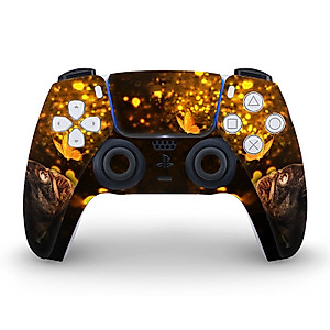 Butterfly French Bulldog Matte Vinyl Faceplate Sticker Gaming Skin Case Cover Compatible with Sony Playstation 5 PS5 Disc Edition Console & DualSense Controller