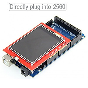 DIYmalls 2.4" inch TFT LCD Display Module ILI9341 Resistive Touchscreen 5V/3.3V 8-bit Parallel Interface w/SD Card Slot for Arduino U NO Mega-2560
