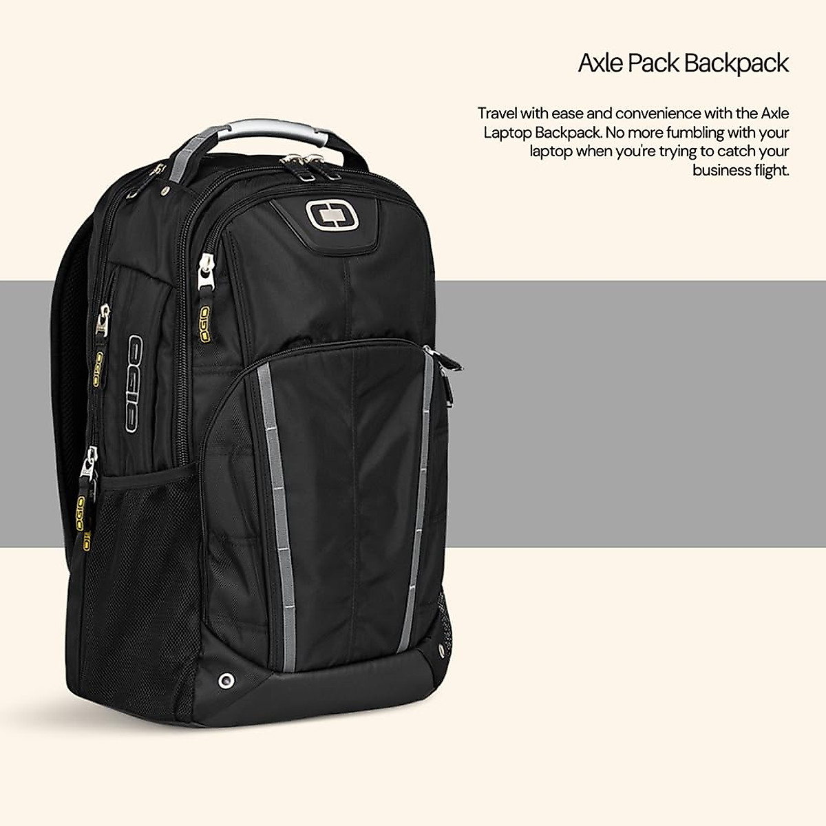 OGIO Axle 17" Laptop Backpack - Black