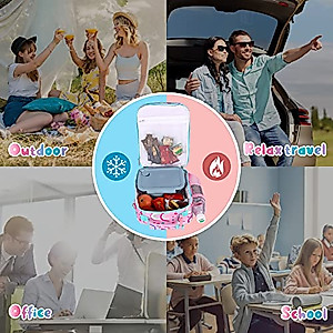 JoyLEME Pop Lunch Box for Kids Girls Insulated Lunch Boxes, Girls Fidget lunch Bag toy for kids Lunch Bag for School Travel Outdoor with Adjustable Shoulder Strap Back to School Gifts(Cloud)