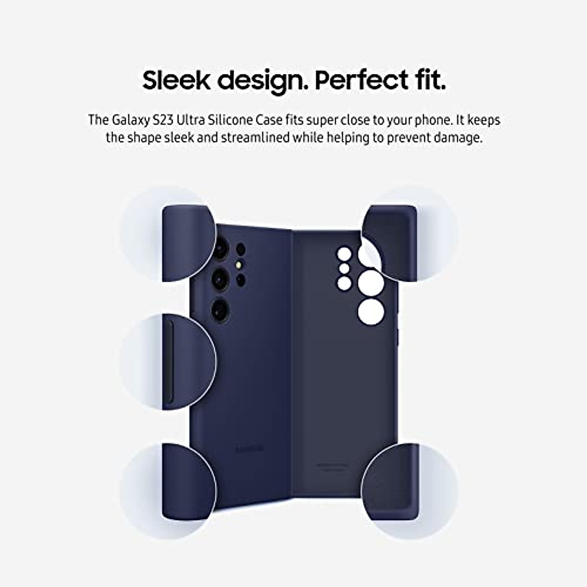 SAMSUNG Galaxy S23 Ultra Silicone Phone Case, Protective Cover w/Color Variety, Smooth Grip, Soft and Sleek Design, US Version, EF-PS918TGEGUS, Green 6.59 x 3.23 x 0.49 inches