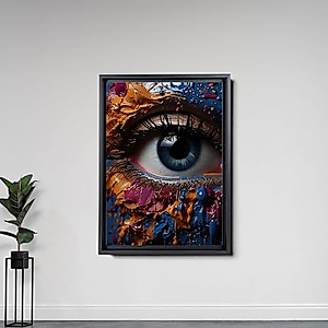 Palette Knife Eye print, Modern decorative print, Ultra abstract wall art, Abstract canvas wall art, Eye print, Bedroom print, Living room, watercolor eyes wall art