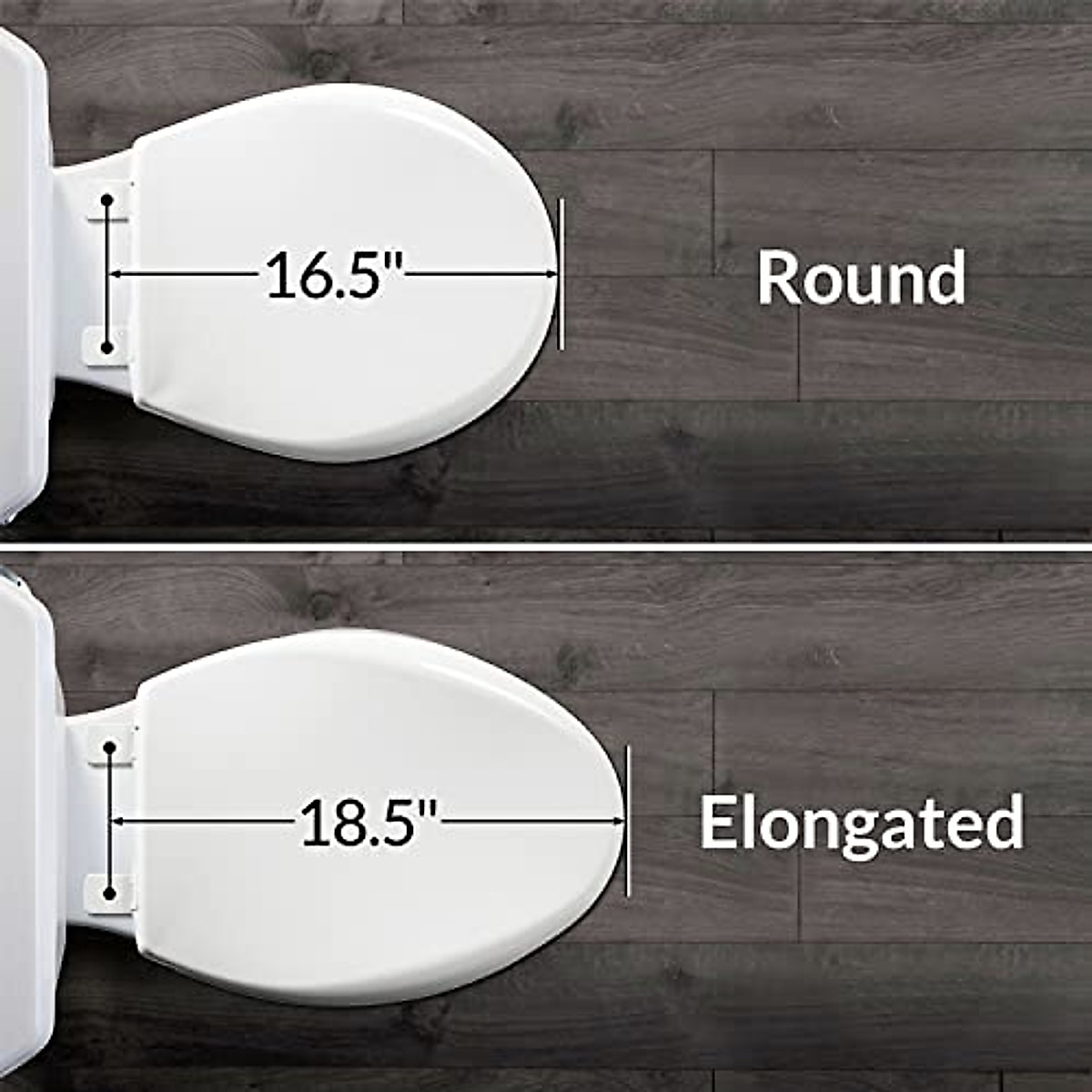 MAYFAIR 18100SL 000 Collins Slow Close Plastic Toilet Seat that will Never Loosen, with Super Grip Bumpers, ELONGATED, Long Lasting Solid Plastic, White