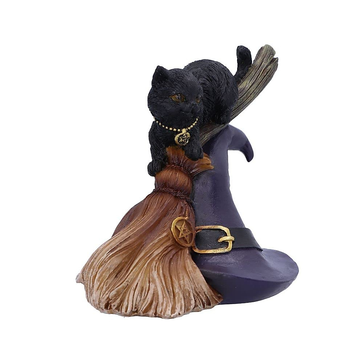 Nemesis Now Bewitched Cat Figurine, Multi Coloured, 13.3cm