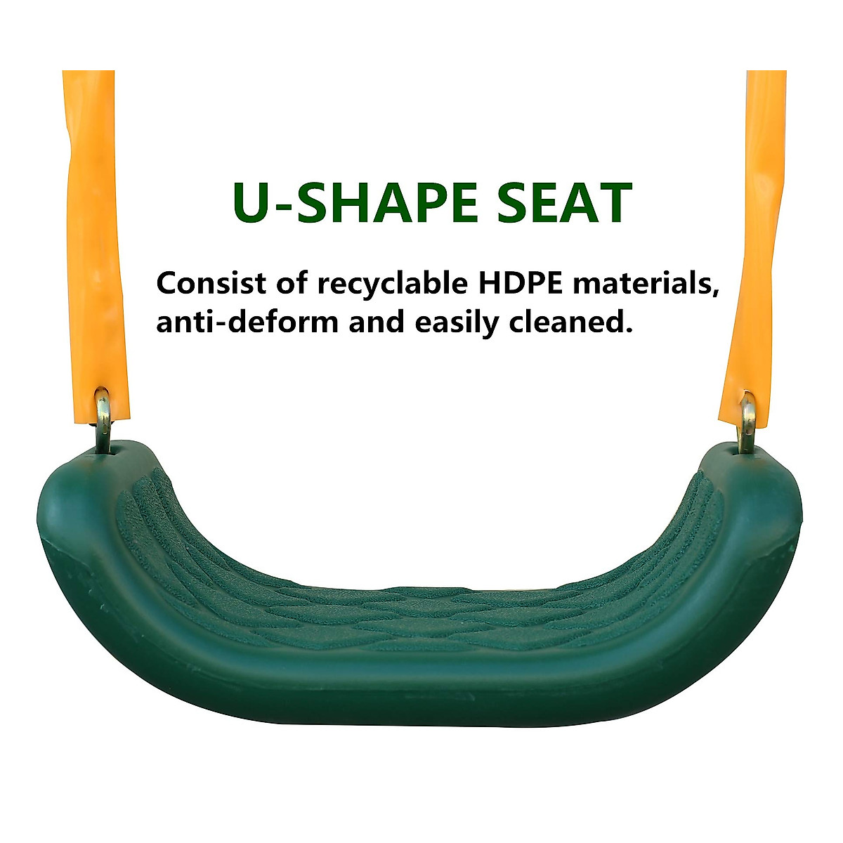 Zolyndo Metal Swing Sets for Backyard with Swing Seats, Slider, Teeter-Totter, and Swing Glider, Swingset Outdoor for Kids 3-8 with Heavy Duty A-Frame Blue (5 in 1)