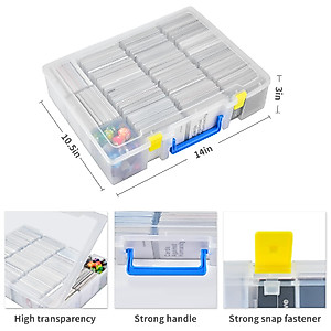 Xuerdon Battery Organizer Storage Holder Case with Double-Sided, Trading Card Storage Box, 2300+ Playing Card Case Holder Organizer
