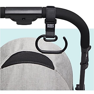Nonslip Stroller Hook for Hanging Diaper Bags, Purse, Shopping on Strollers buddyduggy