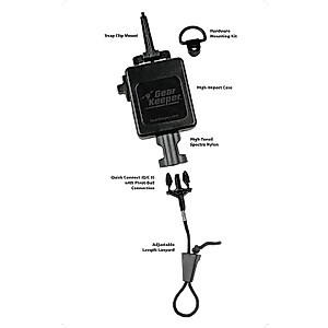 Gear Keeper - Hammerhead Industries Gear Keeper CB MIC KEEPER Retractable Microphone Holder RT3-4112 - Features Heavy-Duty Snap Clip Mount, Adjustable Mic Lanyard and Hardware Mounting Kit