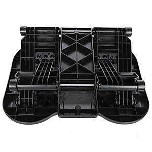 Version 2019 Under Desk Foot Rest & Adjustable Footrest - Ergonomic Footrest for Desk Soothes Your Tired & Achy Feet - Office Foot Rest Under Desk with Foot Massager (Charcoal Grey) - Best Footrests