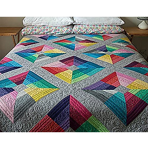 50pcs 12 x 12 inch Multicolor Cotton Fabric Bundle Squares for Quilting Sewing, Precut Fabric Squares for Craft Patchwork