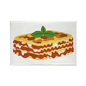 CafePress Lasagna Magnets Rectangle Magnet, 3"x2" Refrigerator Magnet