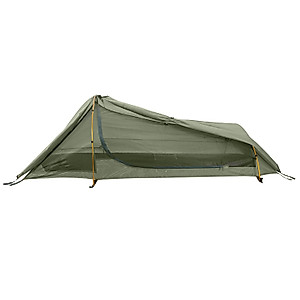 Winterial Single Person Personal Bivy Tent - Lightweight One Person Tent With Rainfly, 2lbs 9oz, Stakes, Poles and Guylines Included, Backpacking and Hiking Bivy Tent, Green