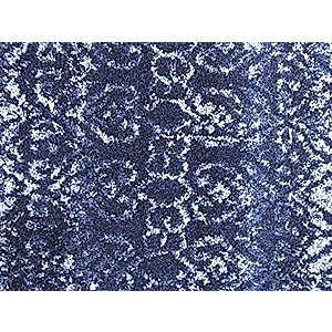 Unique Loom Del Mar Collection Area Rug-Transitional Inspired with Modern Contemporary Design, Rectangular 5' 1" x 8' 0", Blue/Navy Blue