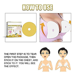 Dyceco Breast Enhancement Patch, 2023 New Breast Enhancement Patches, Natural Breast Nourishing Firming Patch for Women Breast Care (40pcs)