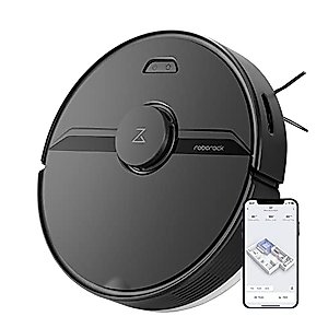 roborock Q7 Robot Vacuum and Mop, LiDAR Navigation, 2700Pa Suction, Multi-Level Mapping, 180mins Run-Time, Works with Alexa, Perfect for Hard Floors, Carpets, and Pet Hair (Black)