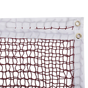 JSAHAH Badminton Net Nylon Portable Tennis Net Set - for Tennis Sport Net for Indoor/Outdoor, Backyard,Schoolyard,Garden, 20 FT x 2.5 FT (without Frame)