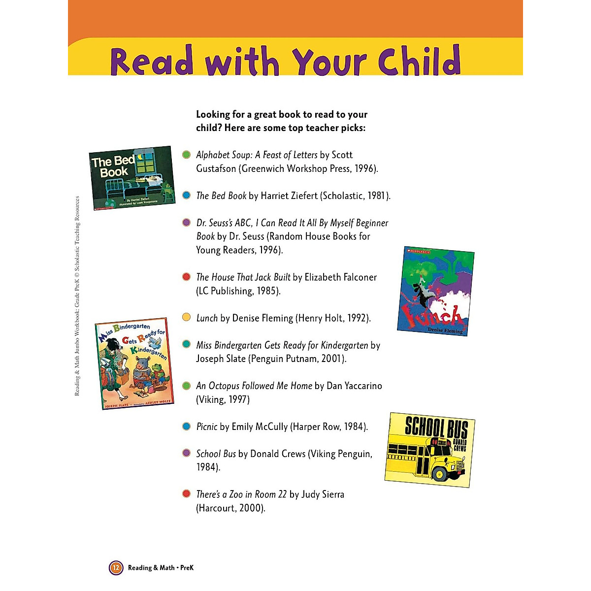 Scholastic Pre-K Reading & Math Jumbo Workbook