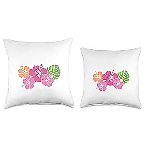 Coconut Girl Y2K 2000s Aesthetic Summer Throw Pillow, 16x16, Multicolor