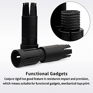 Chitu Systems Conjure Rigid Resin with Engineering-Like Features for Functional Gadgets Resin Printing,Low Shrinkage for Articulated Figure LCD 3D Printing (Black,1000g)