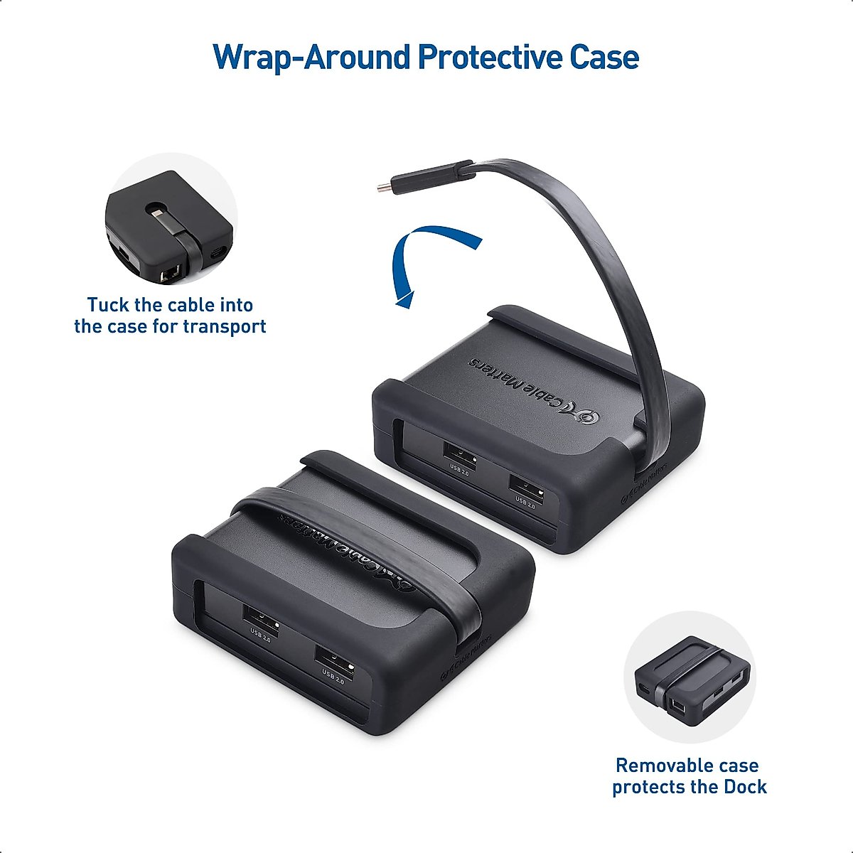 Cable Matters Dual Monitor USB C Hub (USB C Dock) with Dual 4K DisplayPort, 2X USB 2.0, Ethernet, and 60W Charging - Thunderbolt 4 / USB4 / Thunderbolt 3 Port Compatible for Windows and Linux
